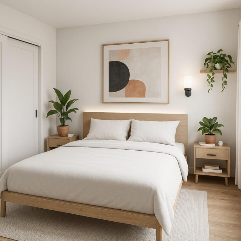 Modern 650 sq ft ADU Plans | 2 Bedroom Oak Floor Plan