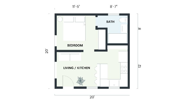Explore Versatile ADU Floor Plans | Studio Options Available