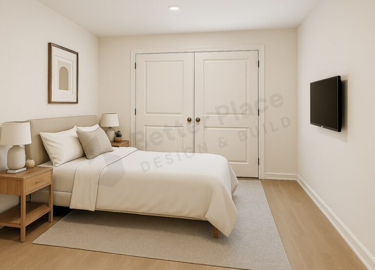 Modern 650 sq ft ADU Plans | 2 Bedroom Oak Floor Plan